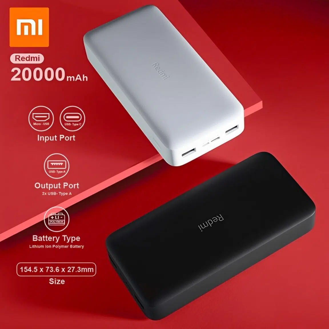 Otta Shop | Power Bank Redmi 18W Fast Charge