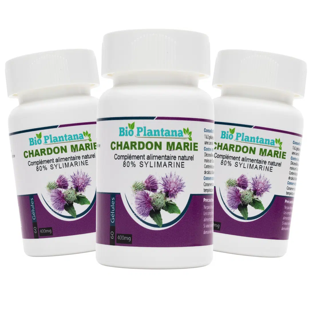 Bio Plantana | pack chardon marie 3 boites de 60 gélules